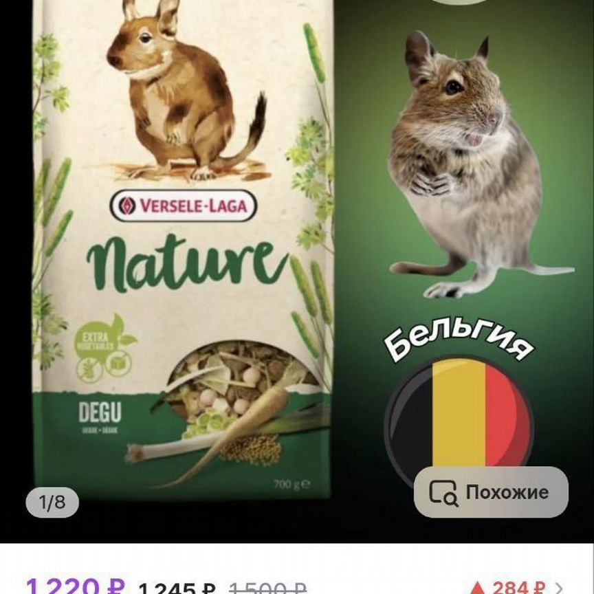 Корм для белок дегу