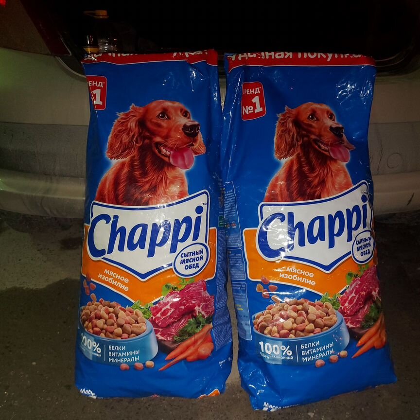 Корм для собак chappi 15 кг