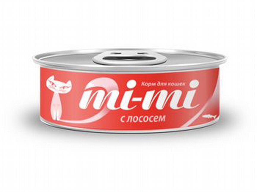 Mi-mi консервы для кошек и котят с кусочками тунца