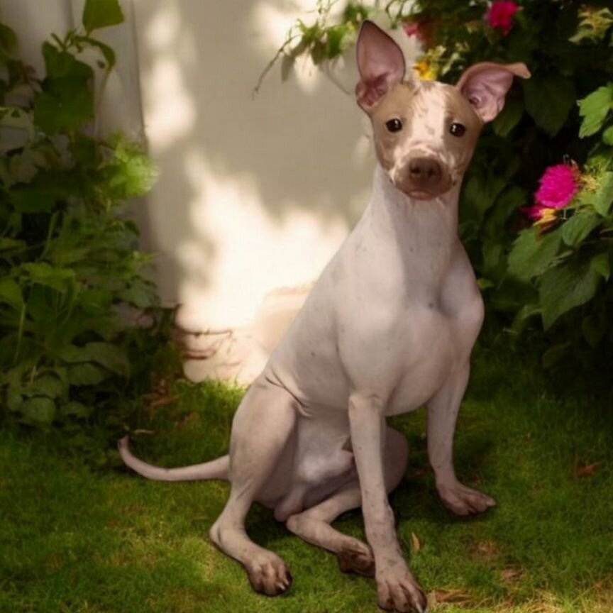 Подрощенный мальчик Американский голый терьер