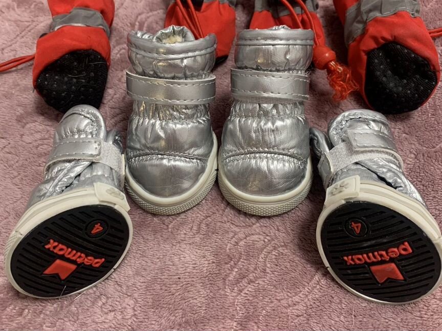 Ботинки для малых и средних собак petmax 4 пакетом