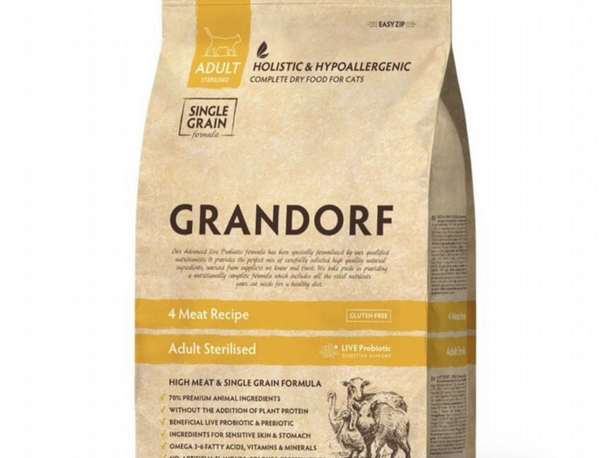 Сухой корм для кошек Grandorf