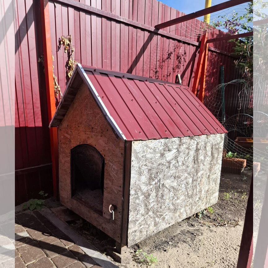 Будка для крупной собаки утеплённая