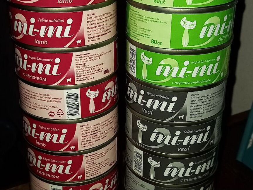 Консервы для кошек mi-mi