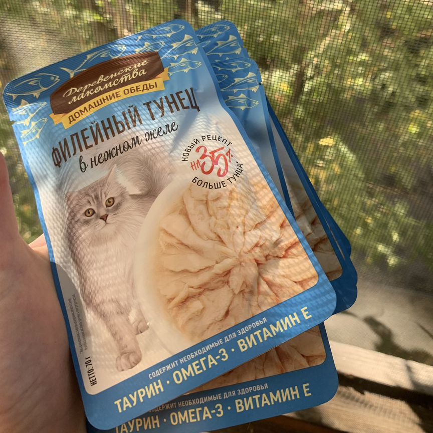 Деревенские лакомства для кошек