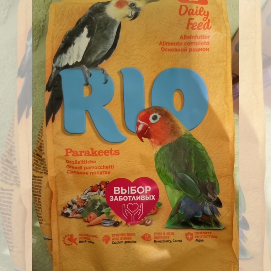 Корм для средних попугаев за кг