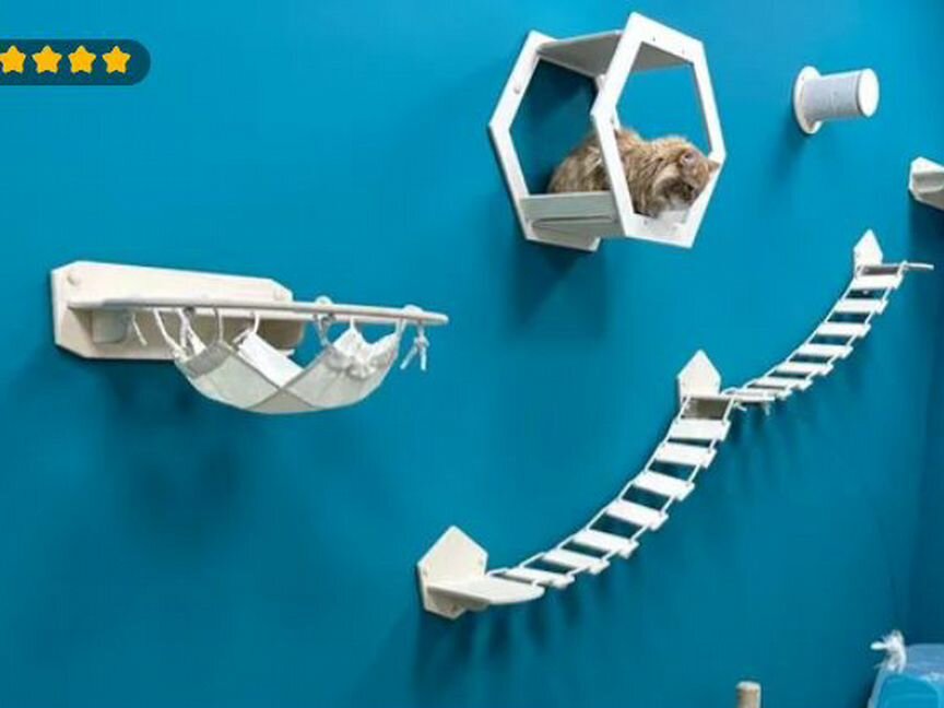 Комплекты настенных аксессуаров для котиков