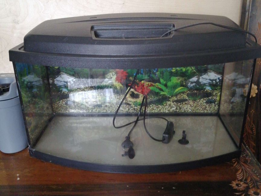 Аквариум, фильтр для аквариума б/у