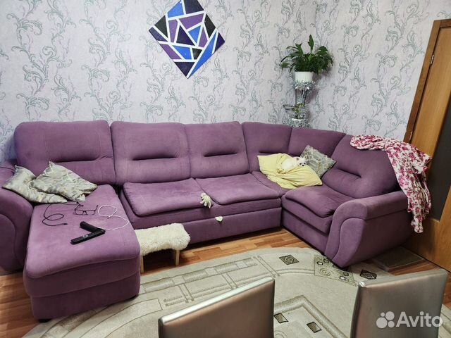 Большой угловой диван модульный бу , ширина 250, глубина 150, высота ...