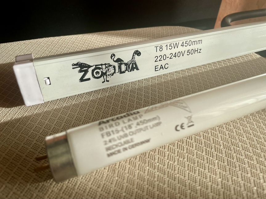 Светильник Zooda T8 15W 45см с лампой Arcadia bird