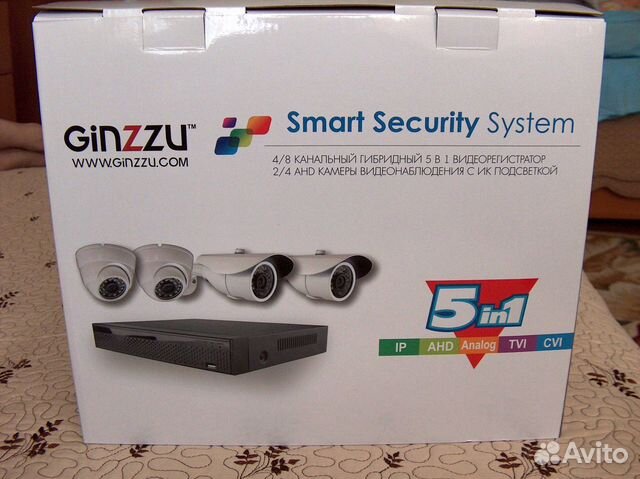 Продам комплект видеонаблюдения Ginzzu HK-427D купить в Москве | Электроника | Авито