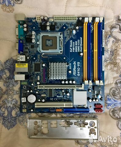 Материнская плата asrock G41C-VS купить в Москве | Электроника | Авито