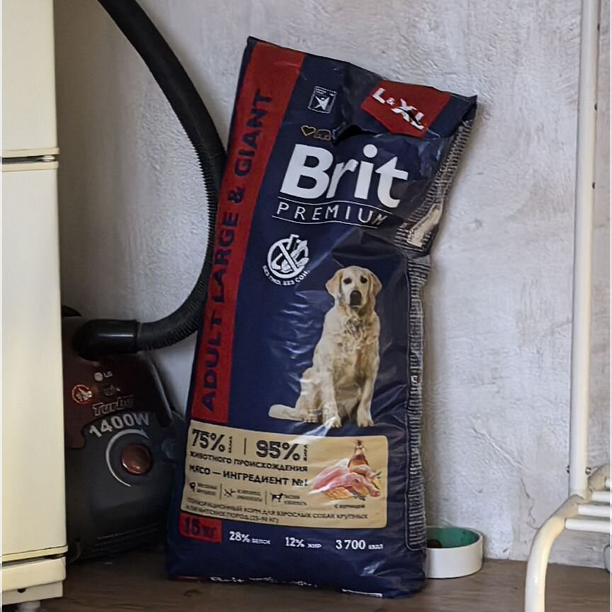 Корм для собак брит 15 кг