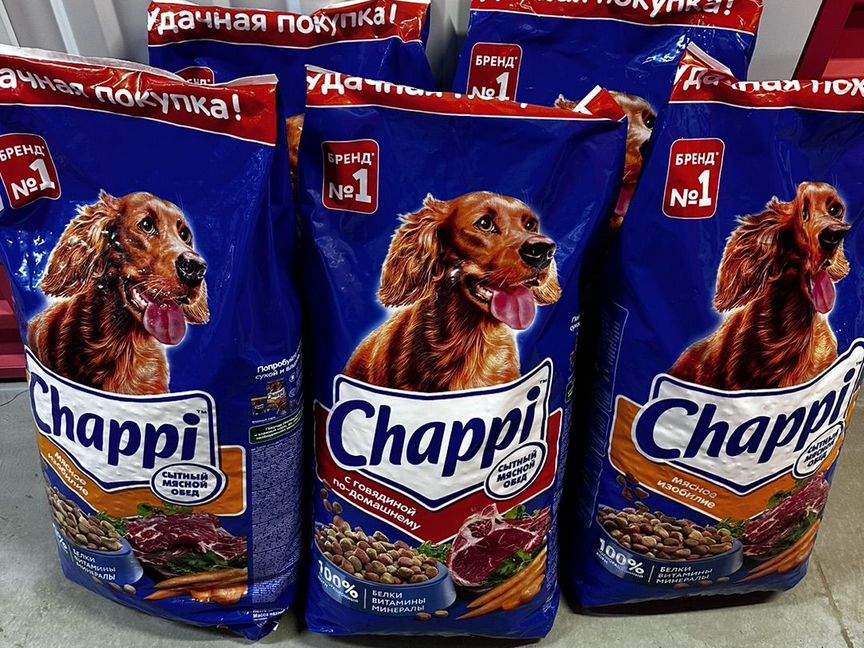 Чаппи Корм для собак сухой chappi Чаппи 15 кг