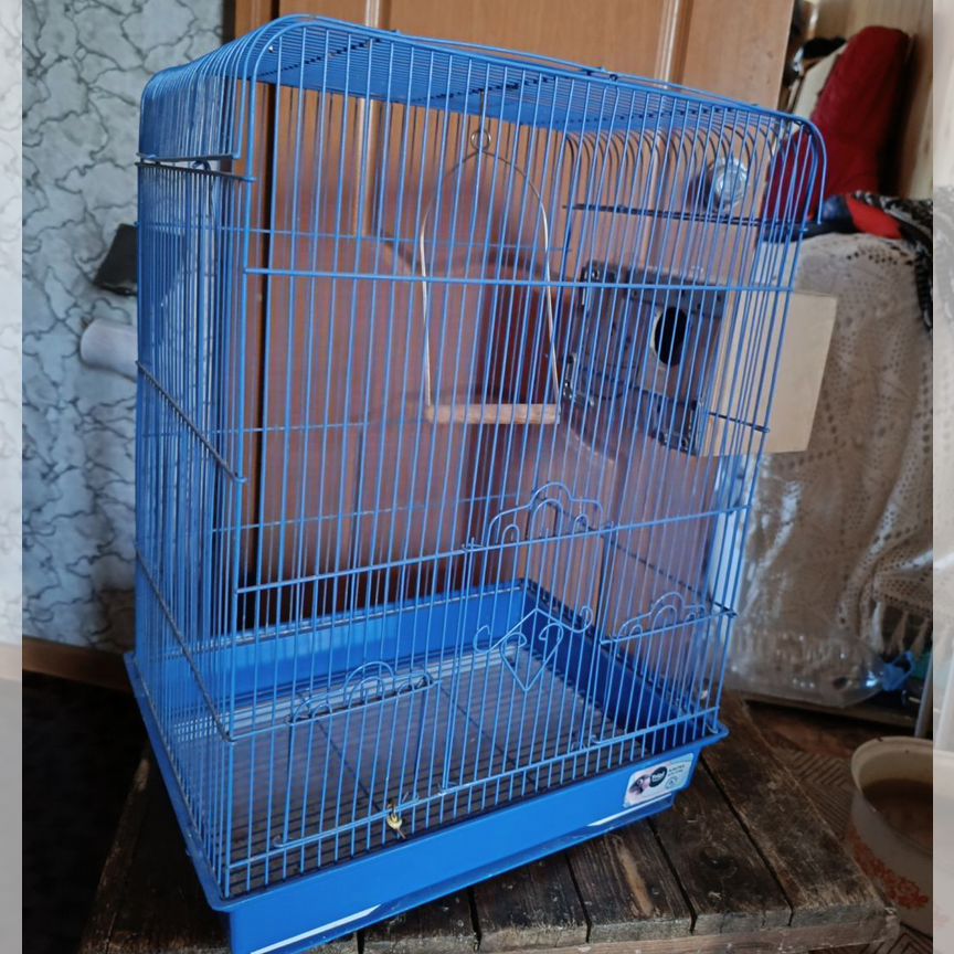 Клетка для птиц с домиком