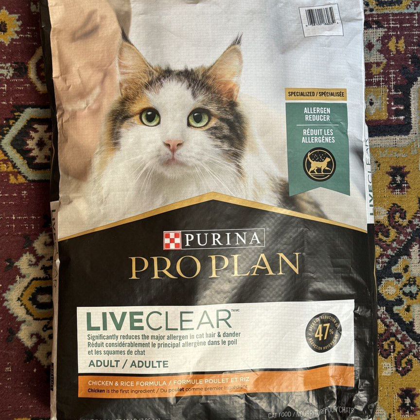 Сухой корм для кошек Purina ProPlan liveclear 7кг