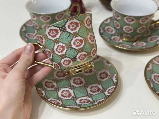 Сервиз Loraine Лорейн зеленый с золотым купить в Волгограде с доставкой ...
