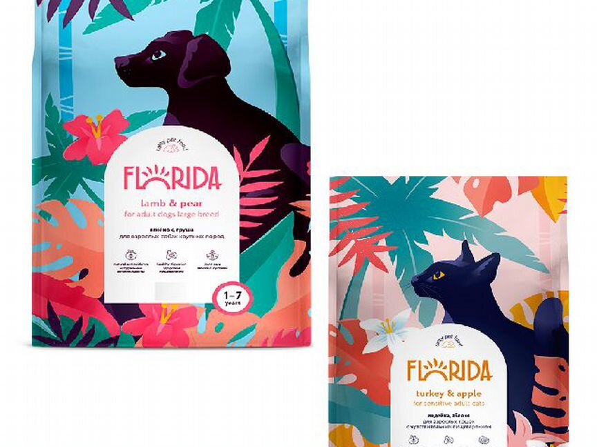 Корм с доставкой на дом для собак и кошек Florida