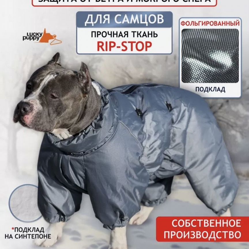 Зимний комбинезон для собаки 55