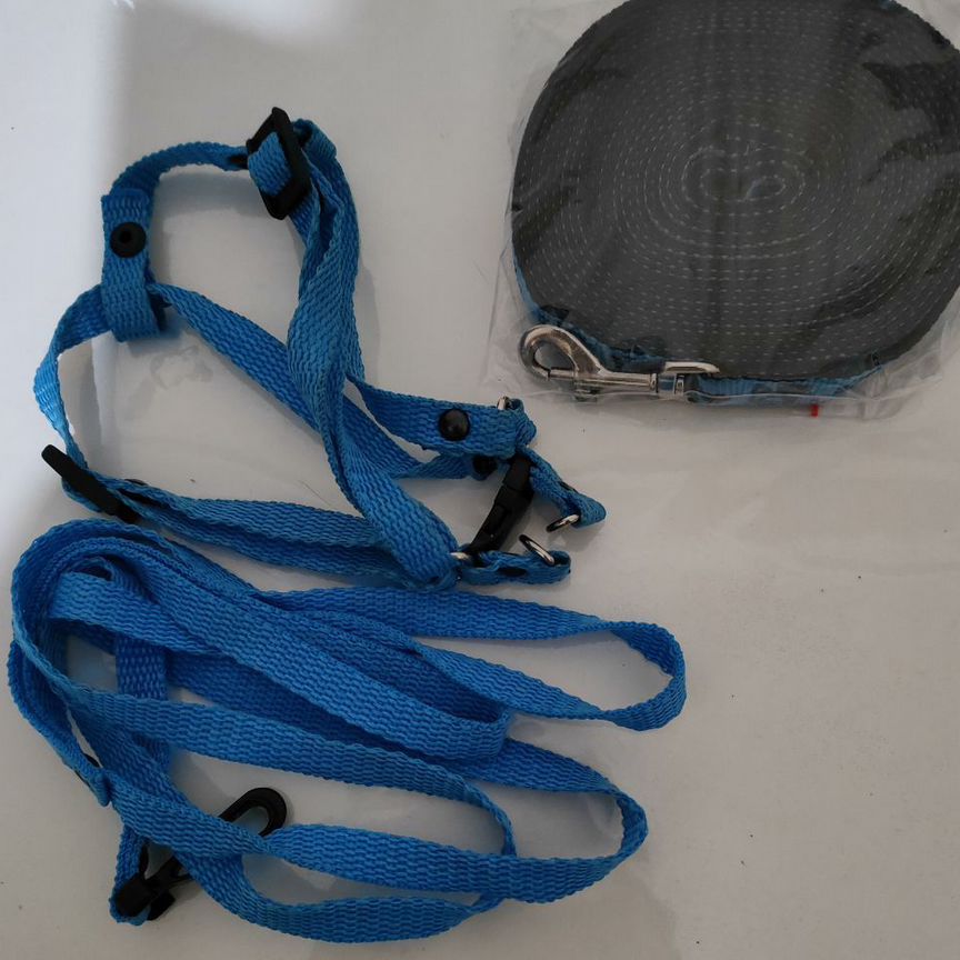 Шлейка с поводком  поводок