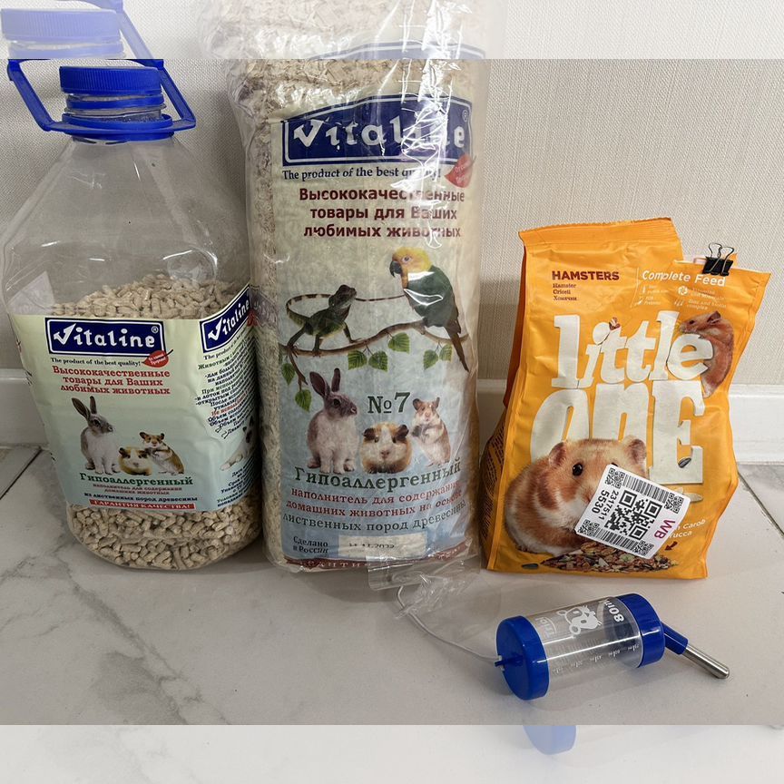 Vitaline наполнитель и корм little one для хомяка