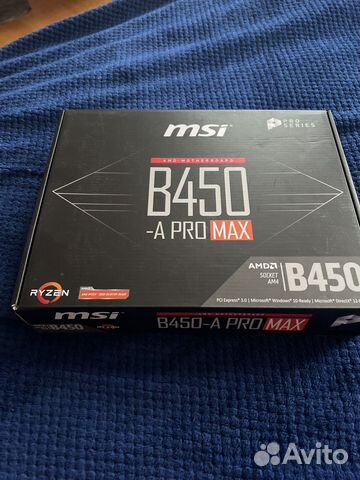Материнская плата ам4 MSI B450-A PRO MAX(новая) купить в Москве ...