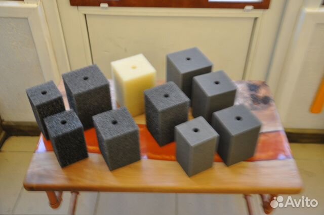 Губка фильтр для аквариума 140*85 черная