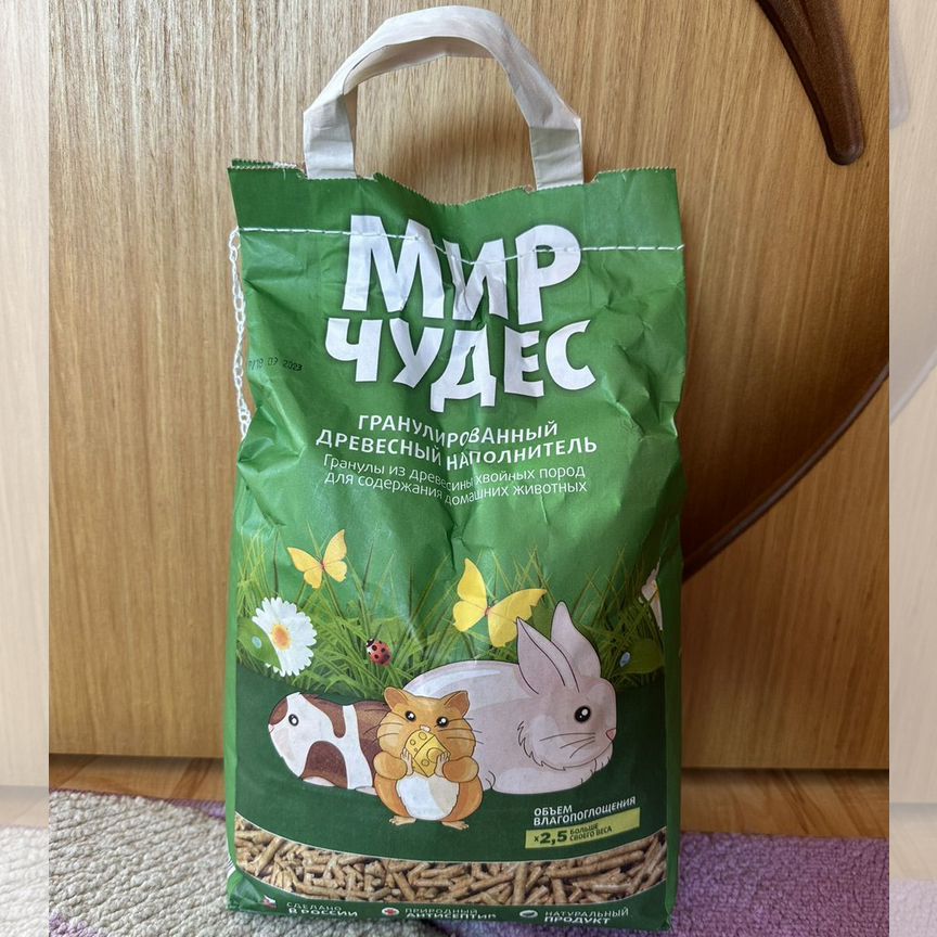 Гранулированный древесный наполнитель