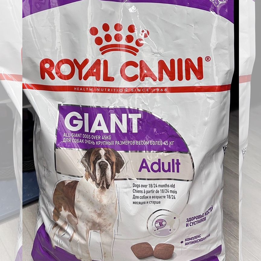 Корм для собак royal canin giant adult