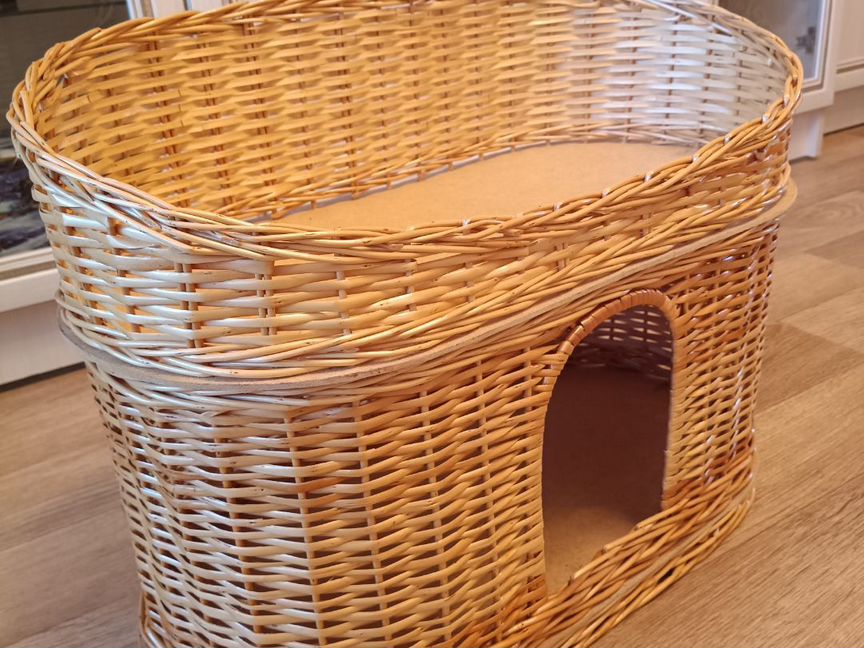 Домик для кошечки(собачки) из натурального ротанга