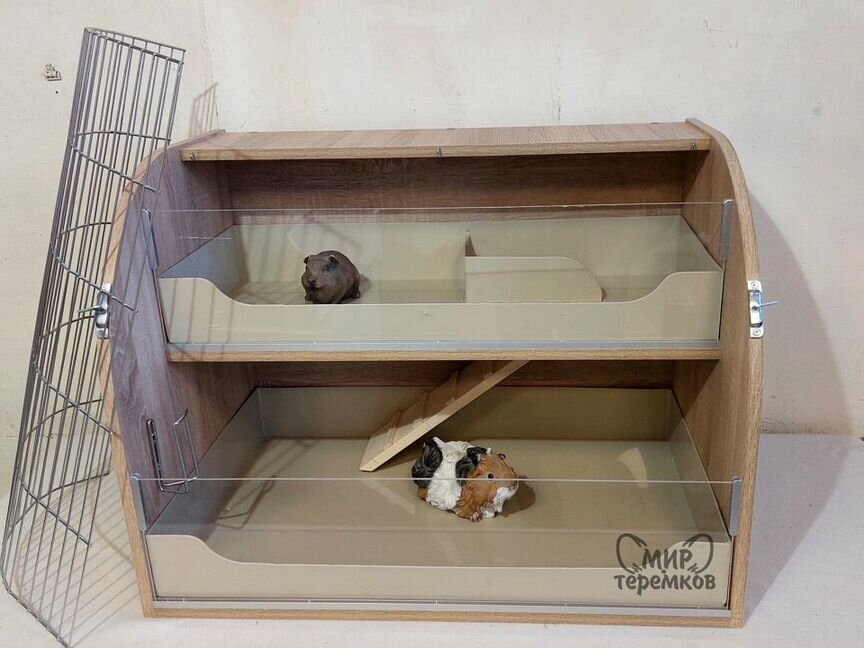 Клетка для морских свинок 80х50х60 см,сонома,круг2