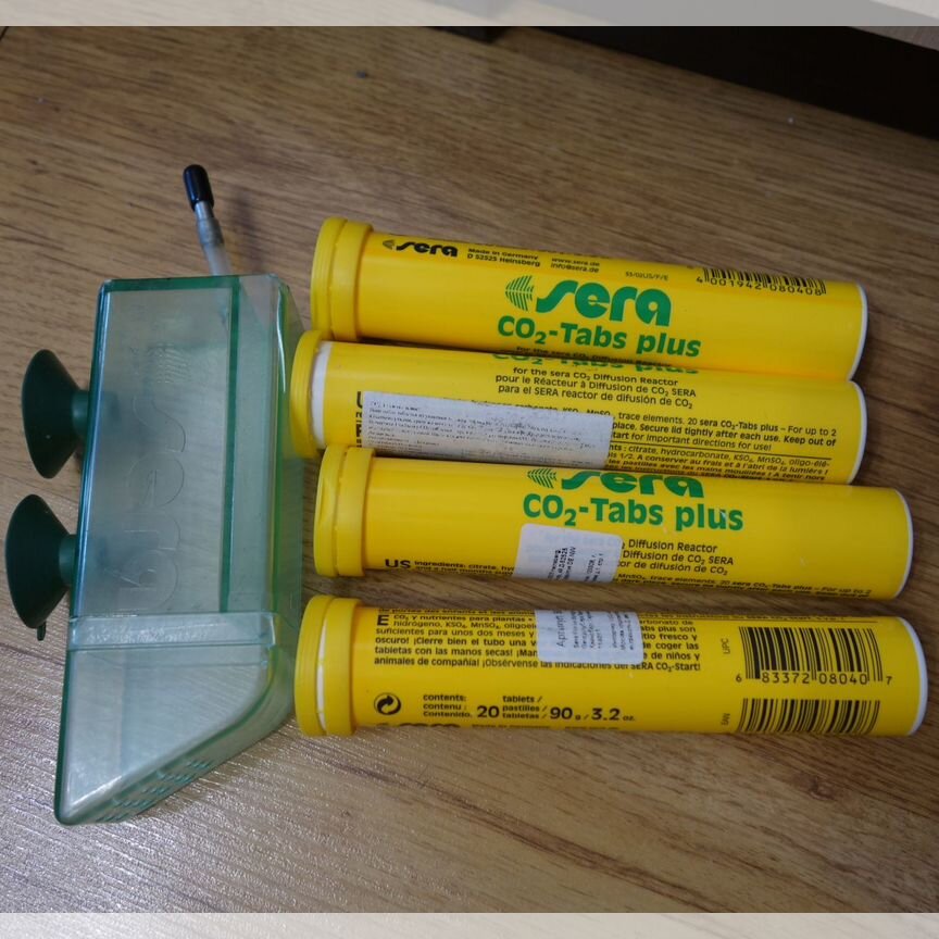 Углекислый газ для аквариума таблетки sera