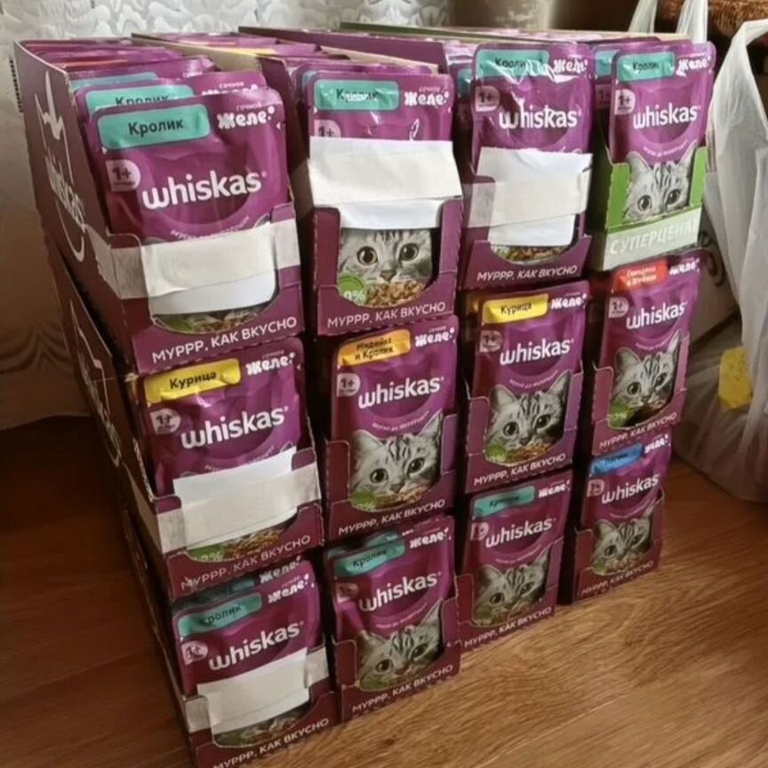 Влажный корм для кошек whiskas опт