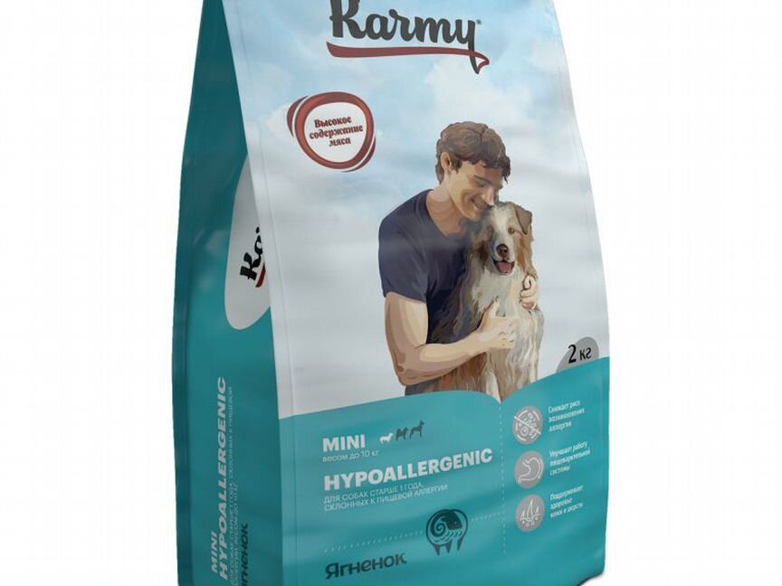 Сухой корм Karmy Hypoallergenic Mini для собак мел