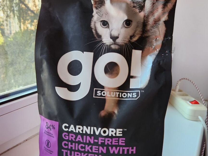 Корм для кошек GO carnivore с курицей, индейкой