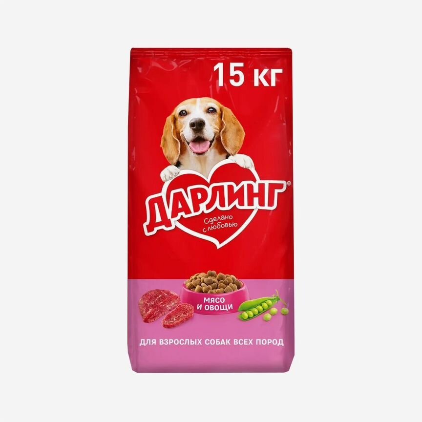 Корм для собак дарлинг 15 кг