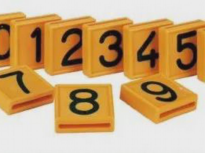 Номерной блок на шею для ремня, цифра 0