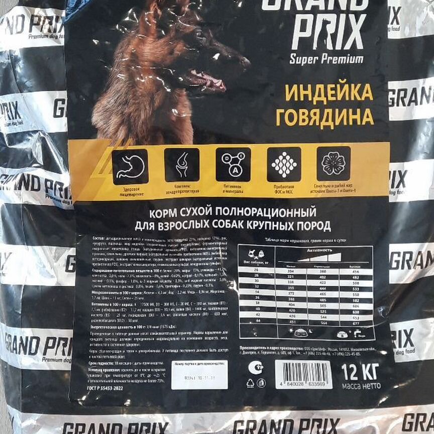 Сухой корм для собак