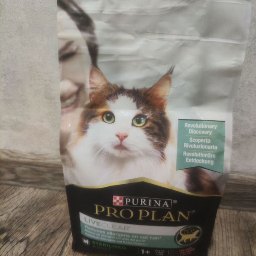 Корм для кошек proplan pro plan liveclear