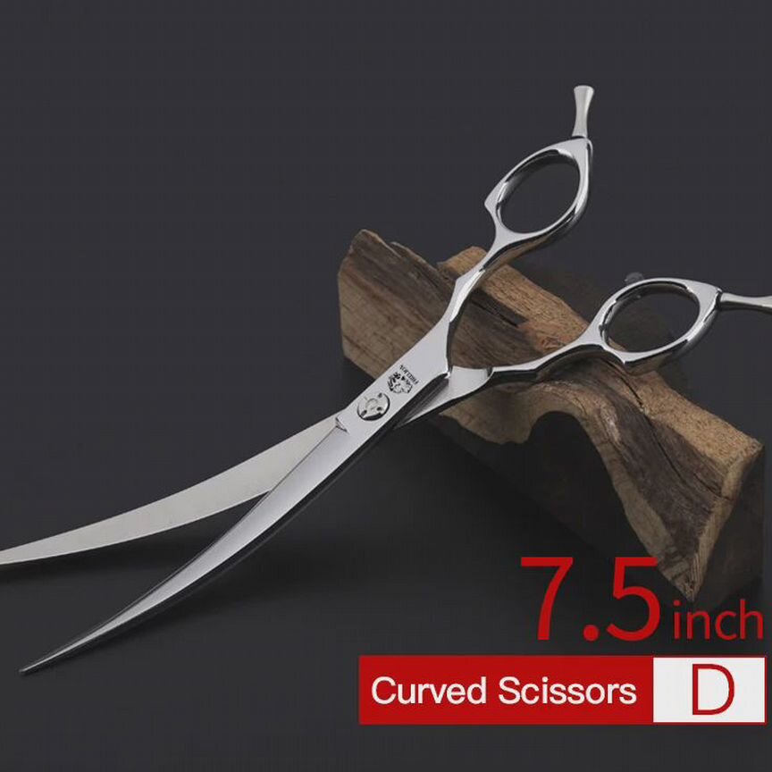 Ножницы для стрижки собак firelion 7.5 дюйма, Curved Scissors D