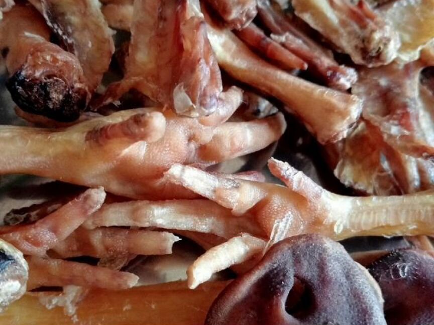 Лакомство для собак и кошек Лапы куриные, крыло