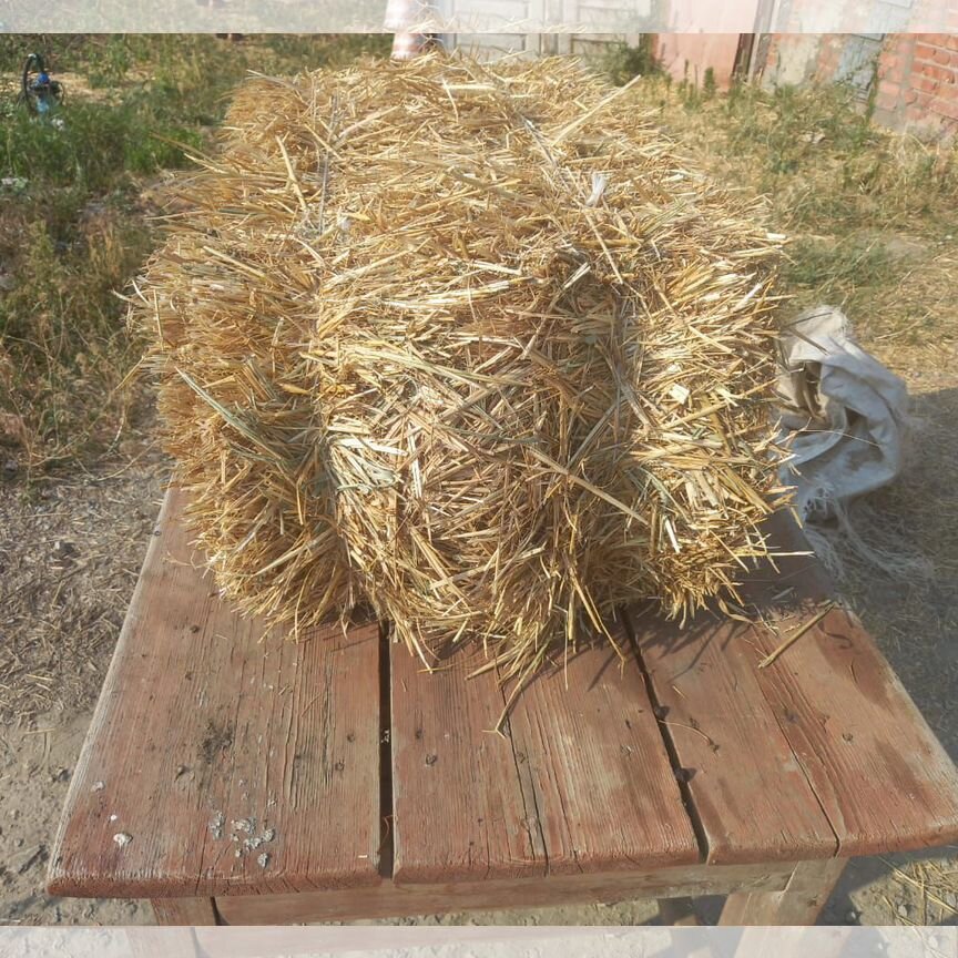 Солома в тюках