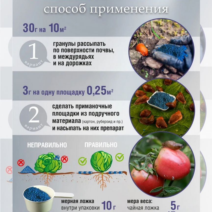 Средство от слизней и от улиток