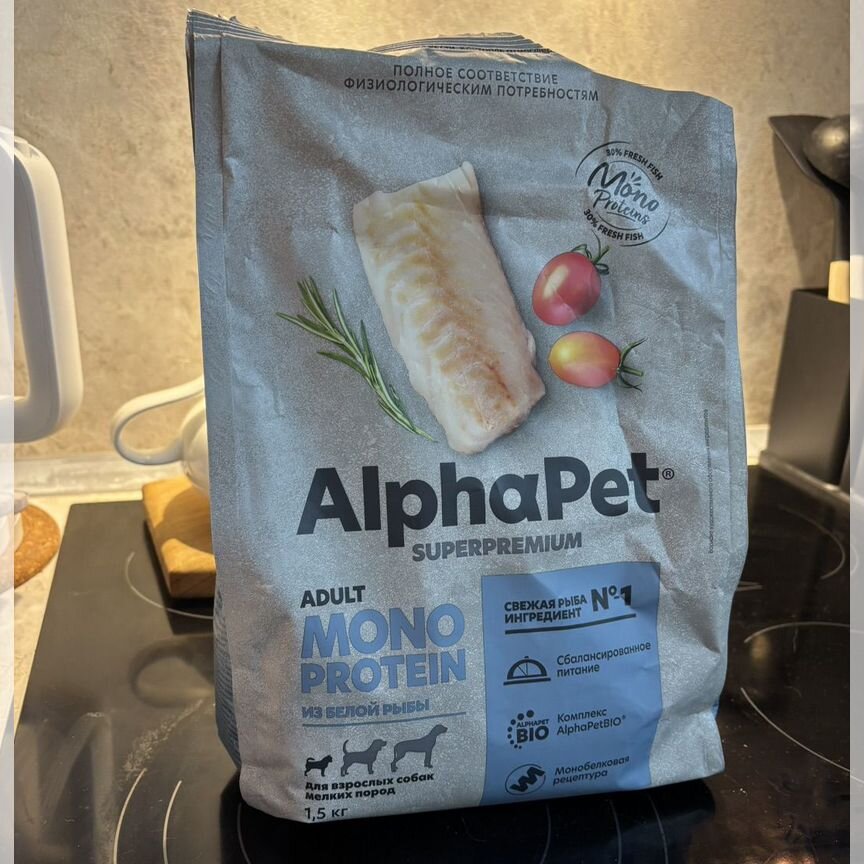 Корм для собак alphapet monoproteins