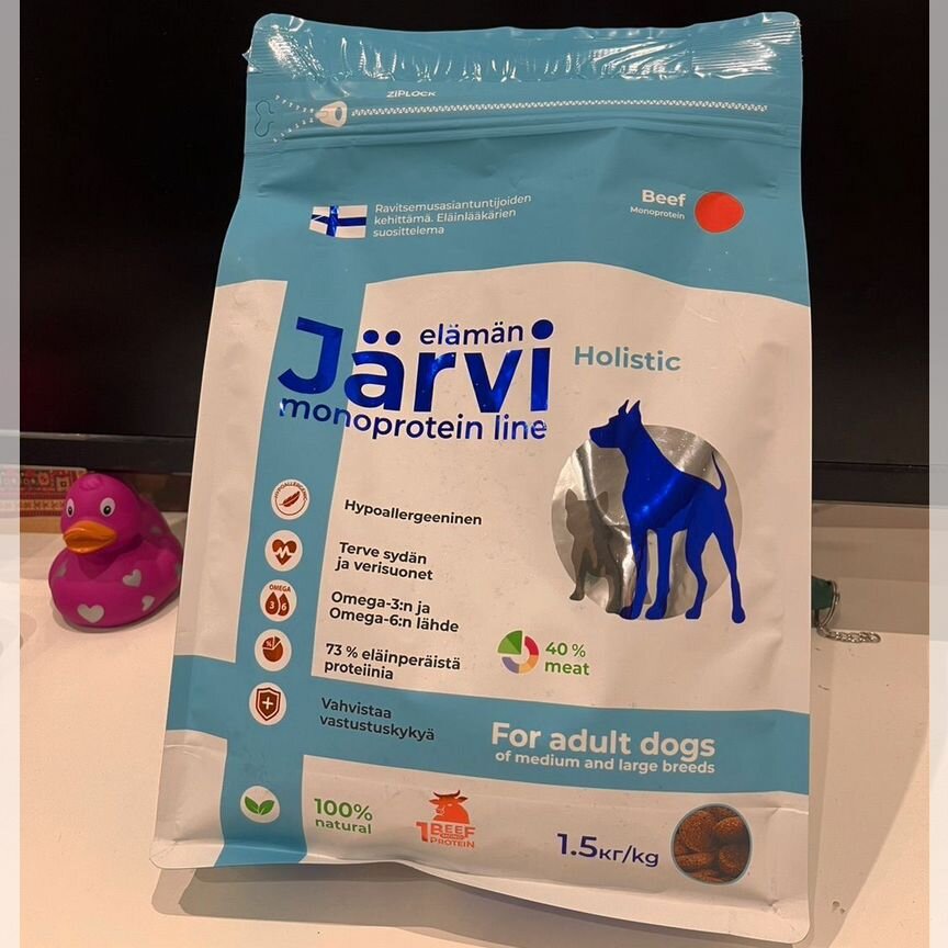 Jarvi монопротеиновый с говядиной, 1,5 кг