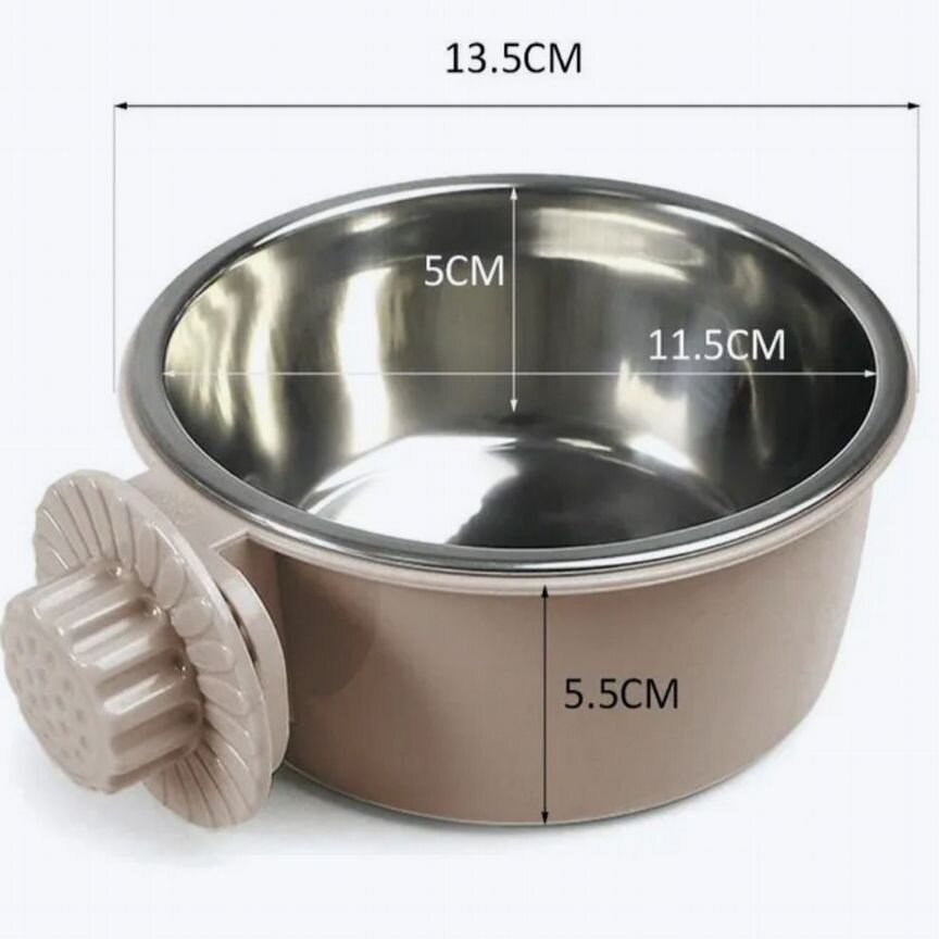 Миски в клетку 2 шт