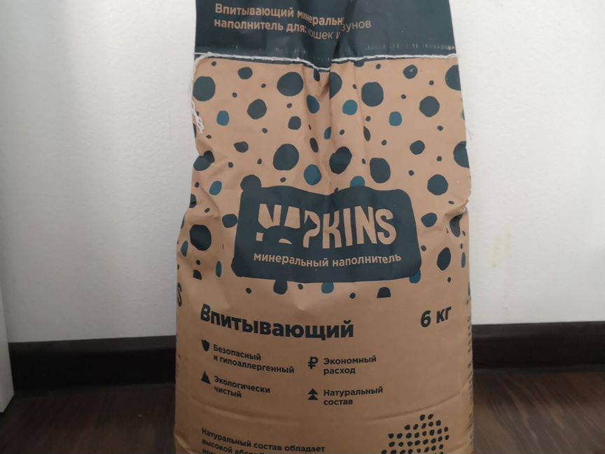 Наполнитель Napkins 6кг для кошек и грызунов