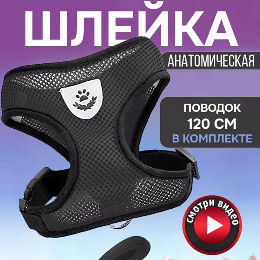 Шлейка для маленькой собаки, шлейка для кота