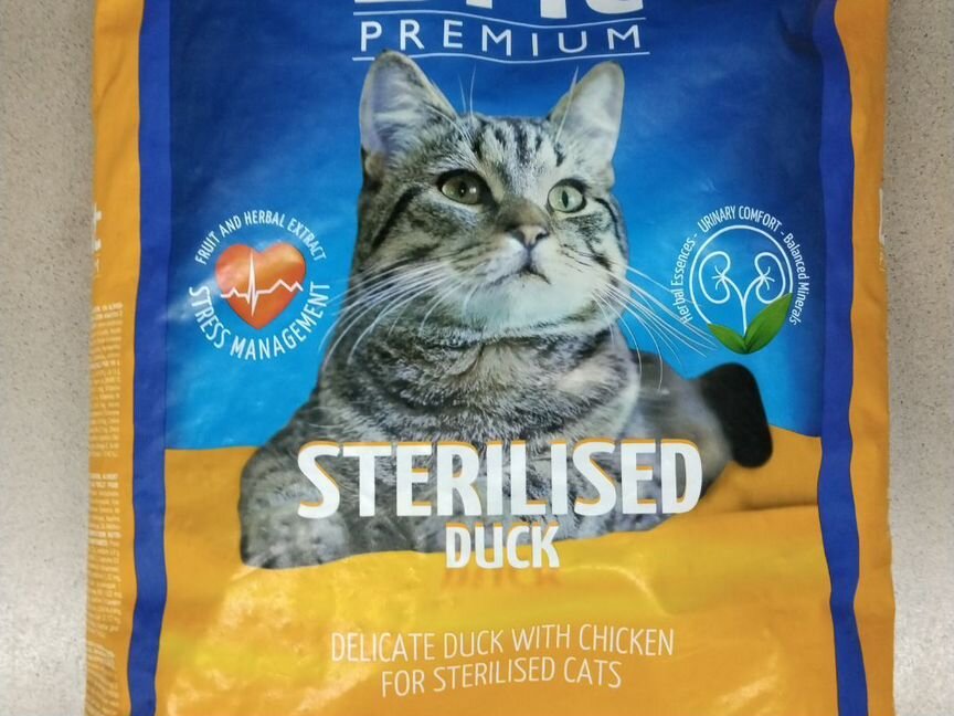 Brit Sterilised Duck для кошек Брит Утка 8 кг
