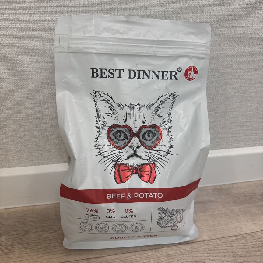 Best dinner для котят и беременных кошек 1,5 кг